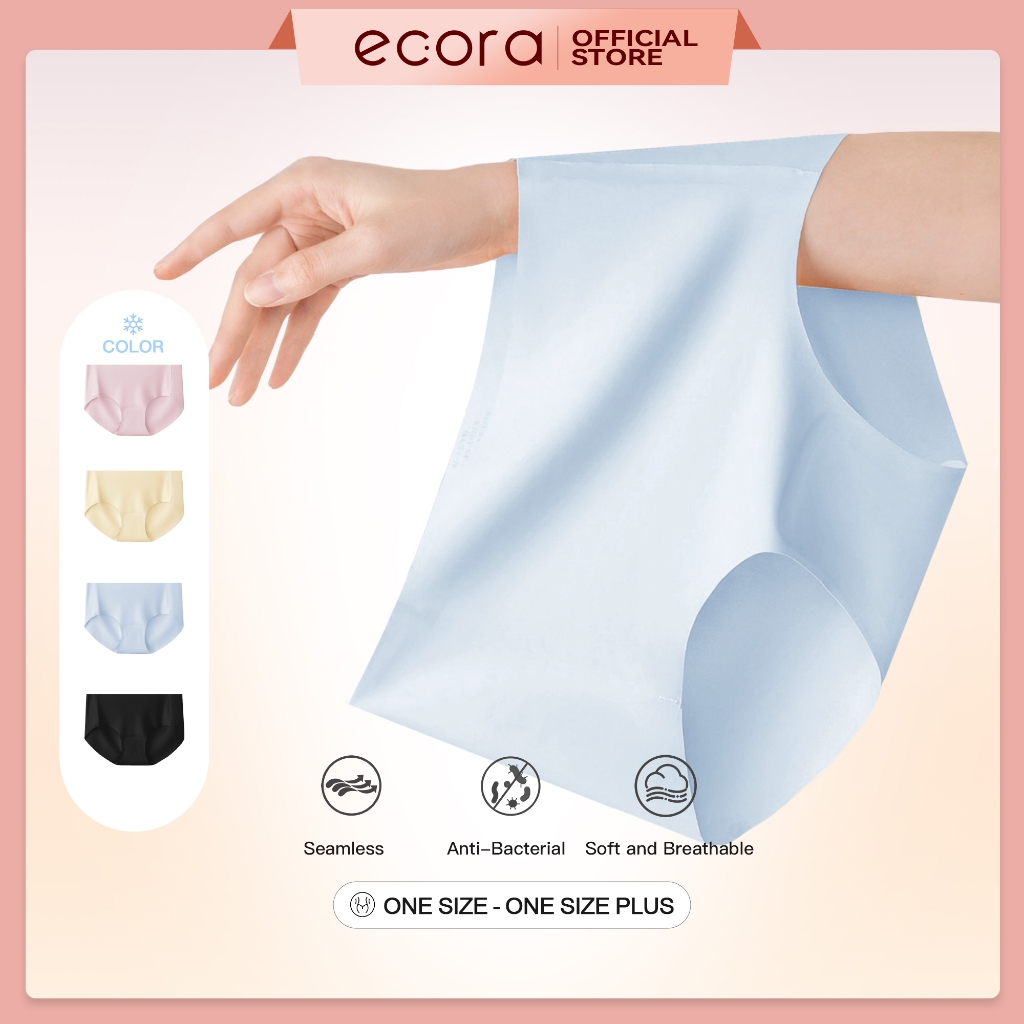 ecora | Super Comfort Seamless Mid-waist Panty, Panty for women ...