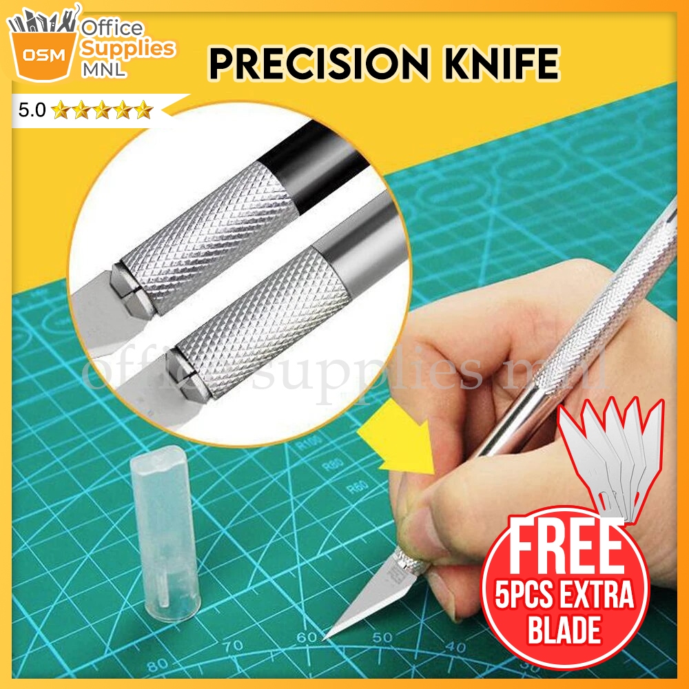 Crafting Precision Knife Cutter with 5 FREE EXTRA BLADES! | Shopee ...