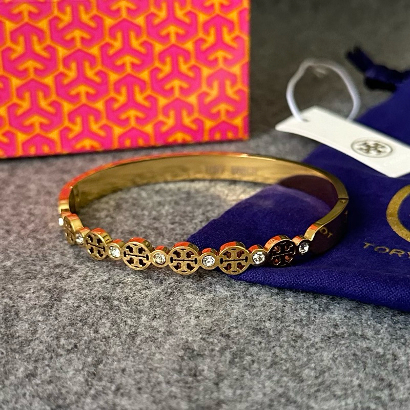 Tory Burch Logo Bangle Bracelet (ORIGINAL) | Shopee Philippines