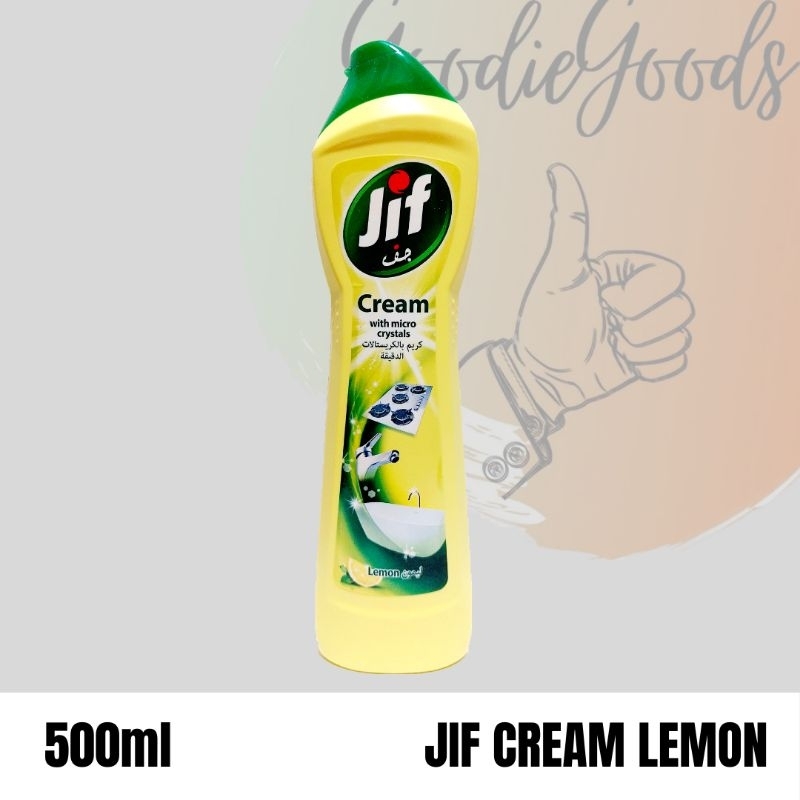 Jif Cream with Micro Crystals Lemon (For Kitchen & Bathroom) 500/750ml ...