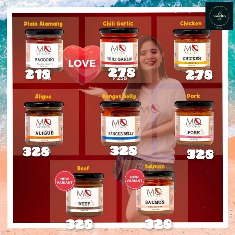 MQ KITCHEN BAGOONG WITH 8 VARIANTS PORK,BEEF, SALMON, ALIGUE, PLAIN ...