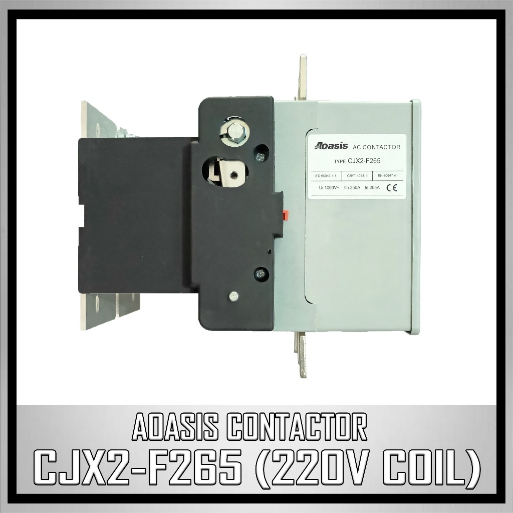 AOASIS CONTACTOR CJX2-F265 | 3 POLE 220V COIL | VAT INCLUDED PRICES ...