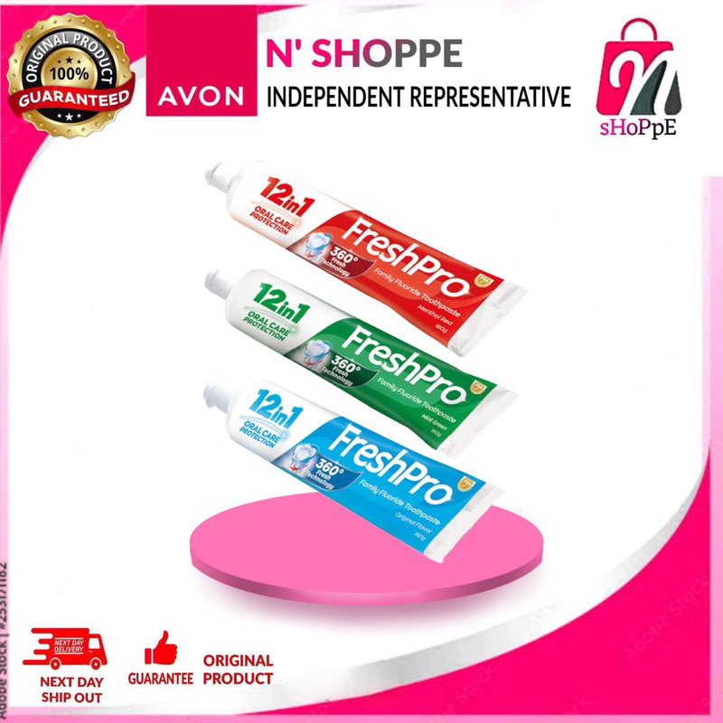 Avon FreshPro Family Flouride Toothpaste 160g | Shopee Philippines