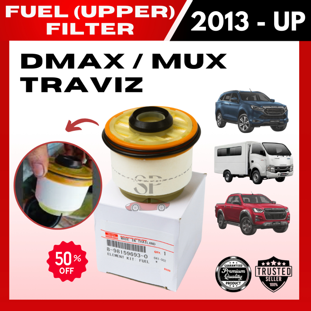 SALE! FUEL FILTER (UPPER) for ISUZU DMAX / TRAVIZ / MUX (2013-UP) ( 8 ...