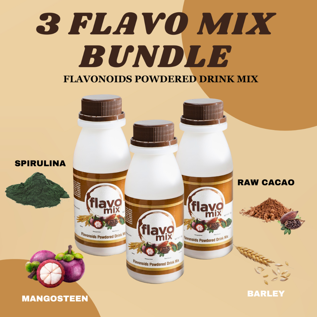 3 FLAVO MIX BUNDLE FLAVONOIDS POWEDERED DRINK MIX BUILDS STRONG BONES ...