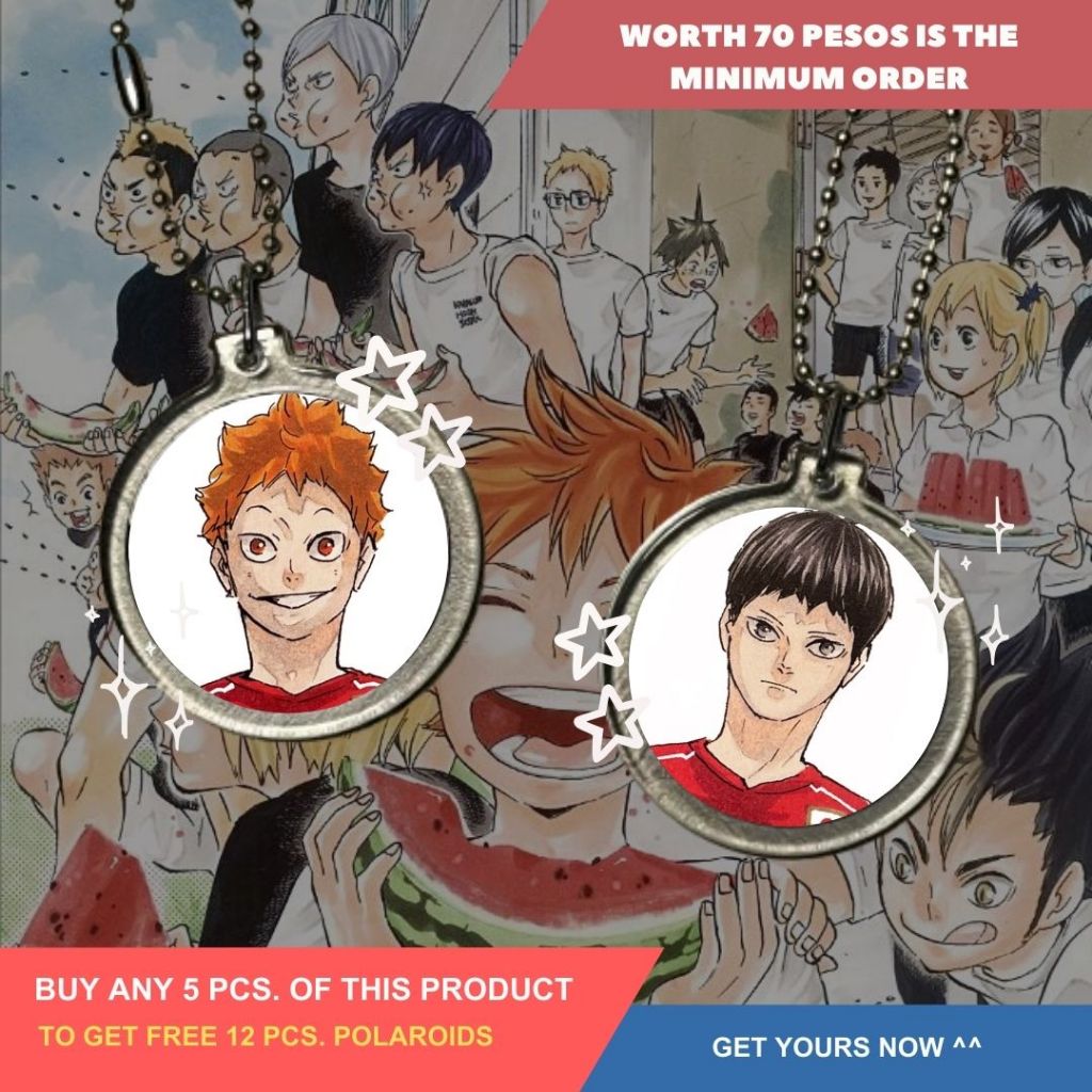 Haikyuu Anime Manga Round Matching Keychain | Shopee Philippines