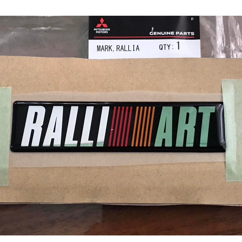 ralliart silicon emblem badge original mitsubishi | Shopee Philippines
