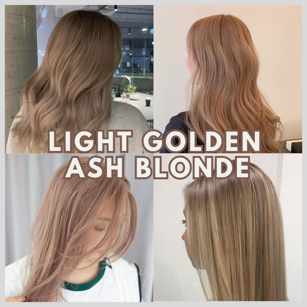 Light Golden Ash Blonde Permanent Hair Dye with Keratin Oxidizer (add ...