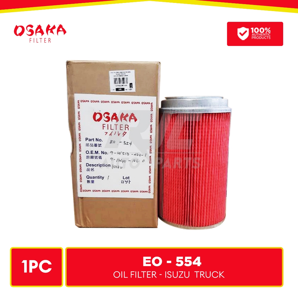 Osaka EO-554 Oil Filter Isuzu Truck DA120 DA620 DA640 1Pc | Shopee ...