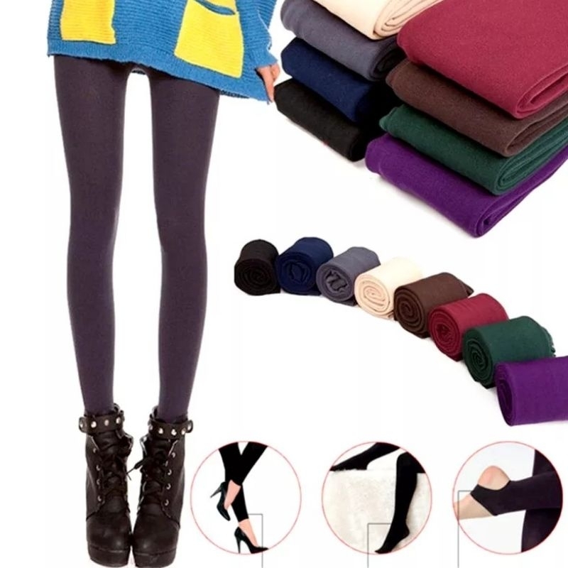 Women Warm Sexy Tights Velvet Seamless Tights Foot Pantyhose Winter ...