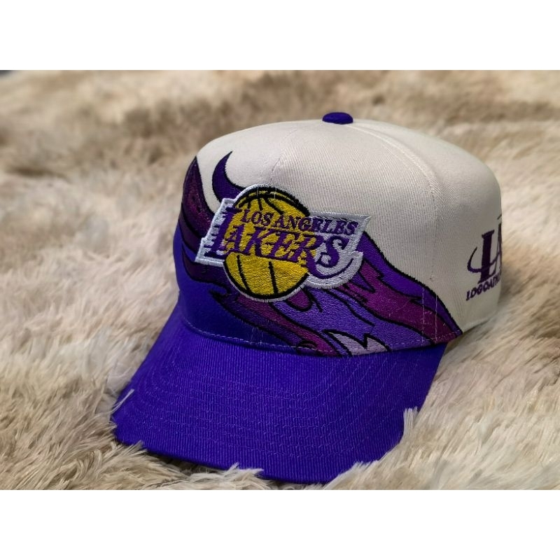 CUSTOMIZED LAKERS FLAME SPLASH SNAPBACK CAP | Shopee Philippines