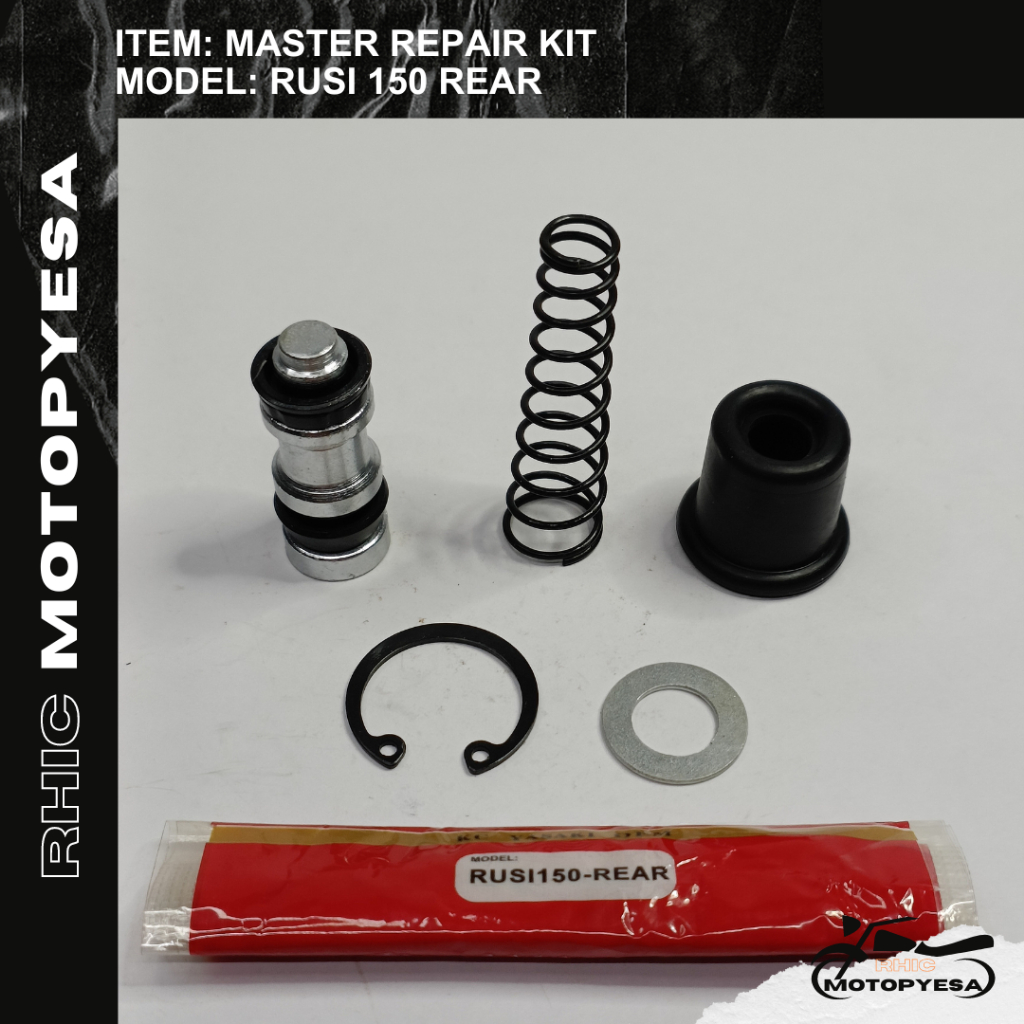 Master Cylinder Repair Kit / Brake Master Repair Kit "RUSI150" REAR ...