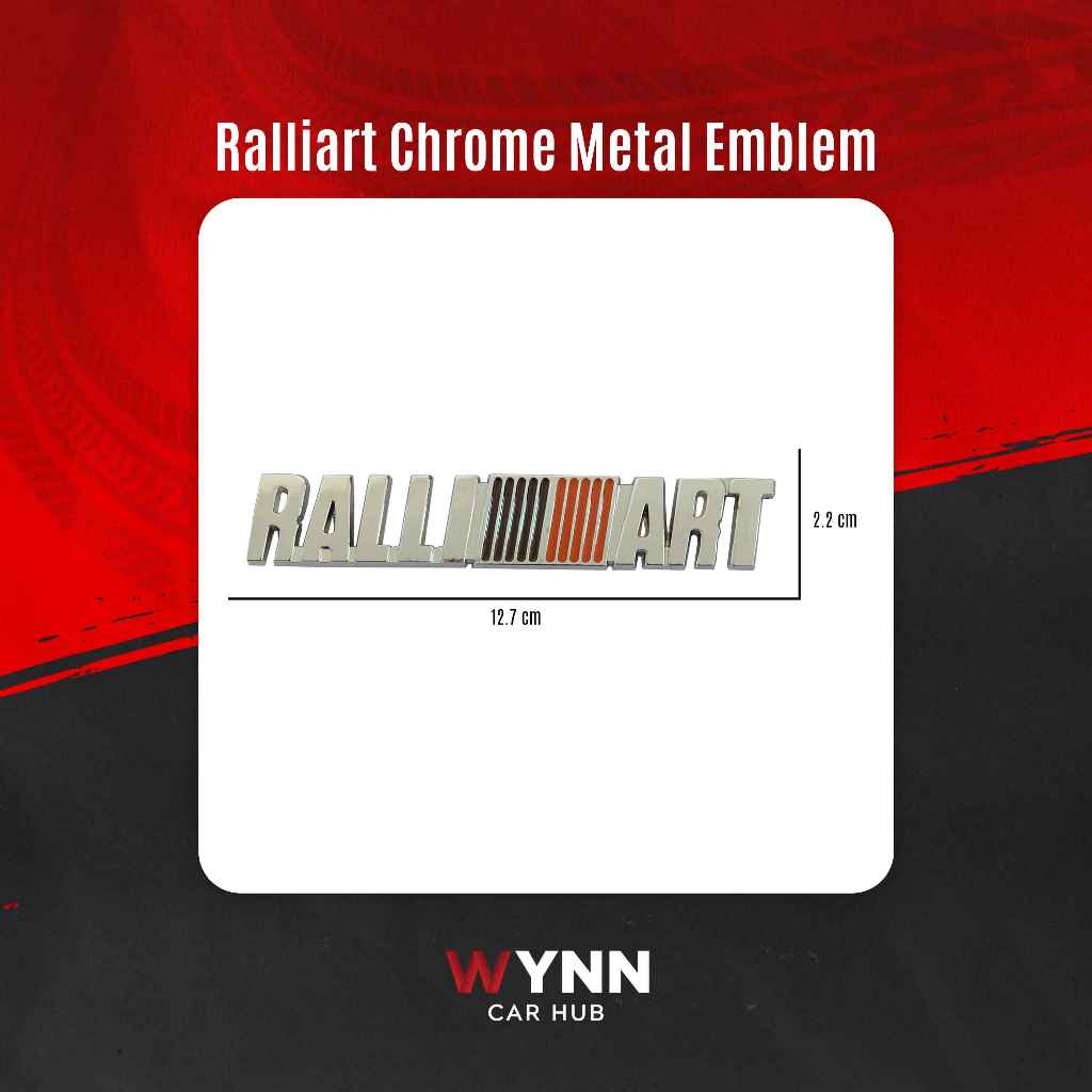 Ralliart Chrome Metal Emblem | Shopee Philippines