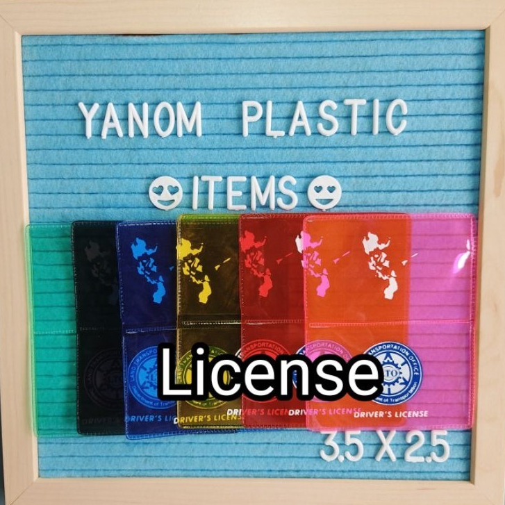 PVC Driver's License Holder Colored Transparent | Shopee Philippines