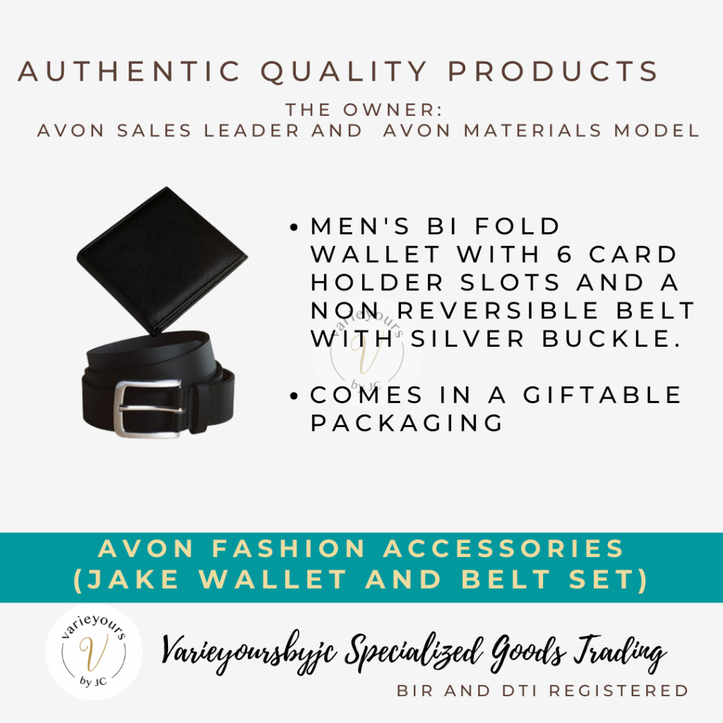 Avon Jake Belt and Wallet Set (giftable packaging) | Shopee Philippines
