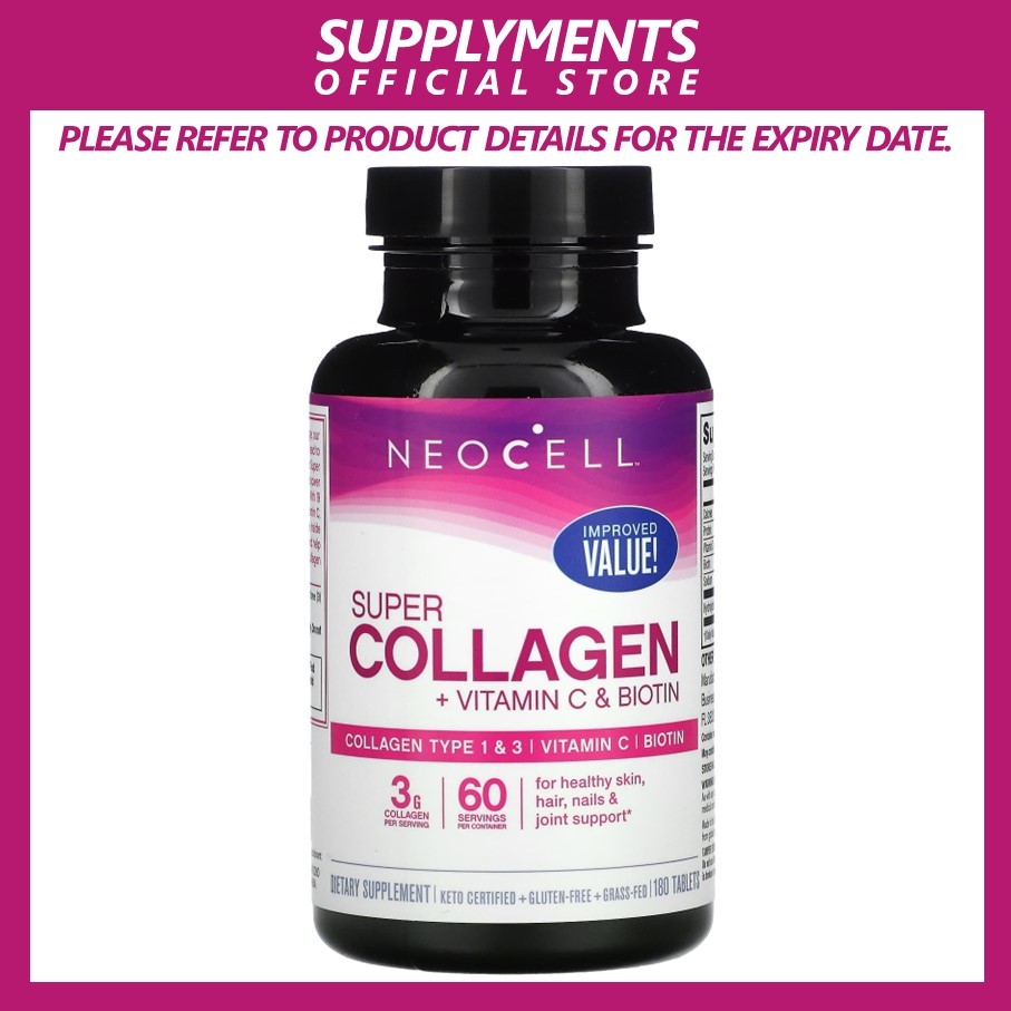 NeoCell Super Collagen Type 1 and 3 plus C 180 Tablets | Shopee Philippines