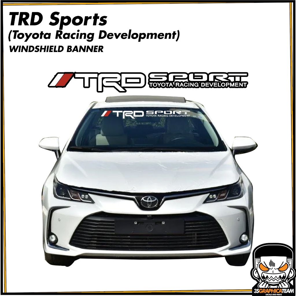 TRD Toyota Racing Development Sticker Windshield Banner Decal Outdoor ...