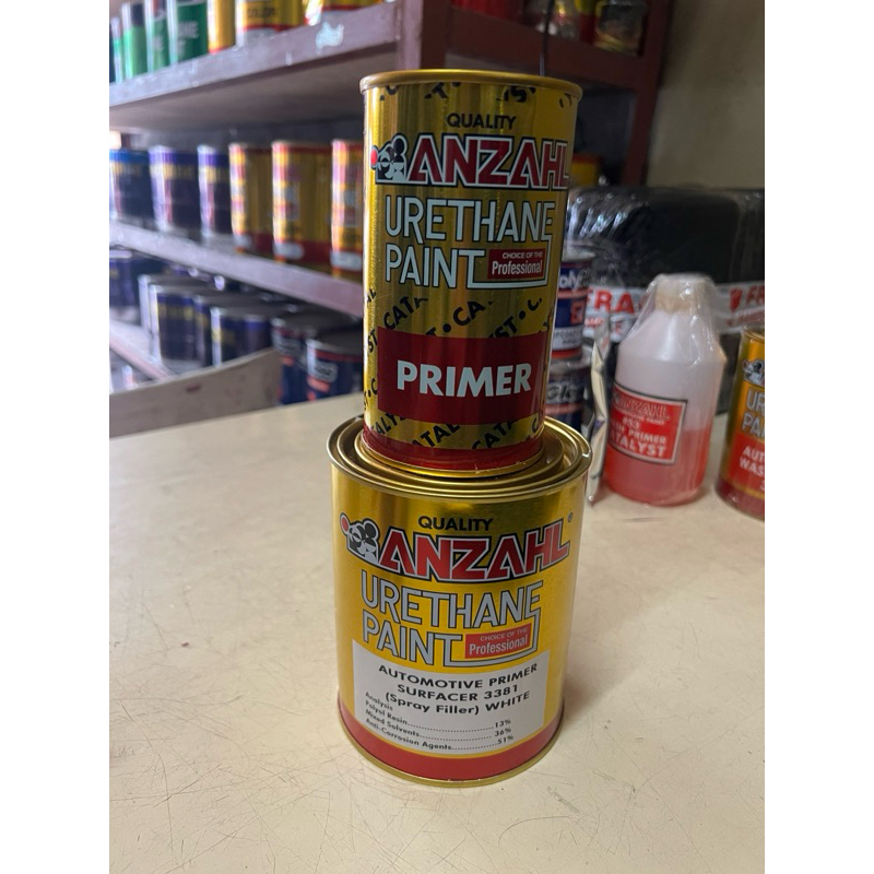 Anzahl Primer Surfacer White (3381) (Spray Filler) w/ Catalyst 1 Liter ...