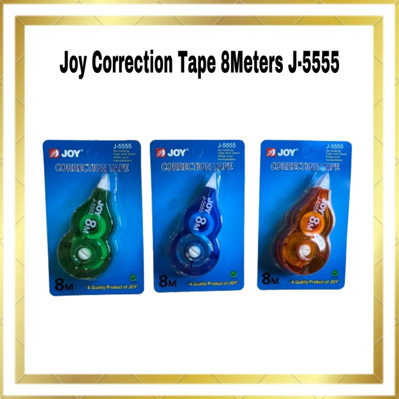 Joy Correction Tape 8Meters J-5555 | Shopee Philippines