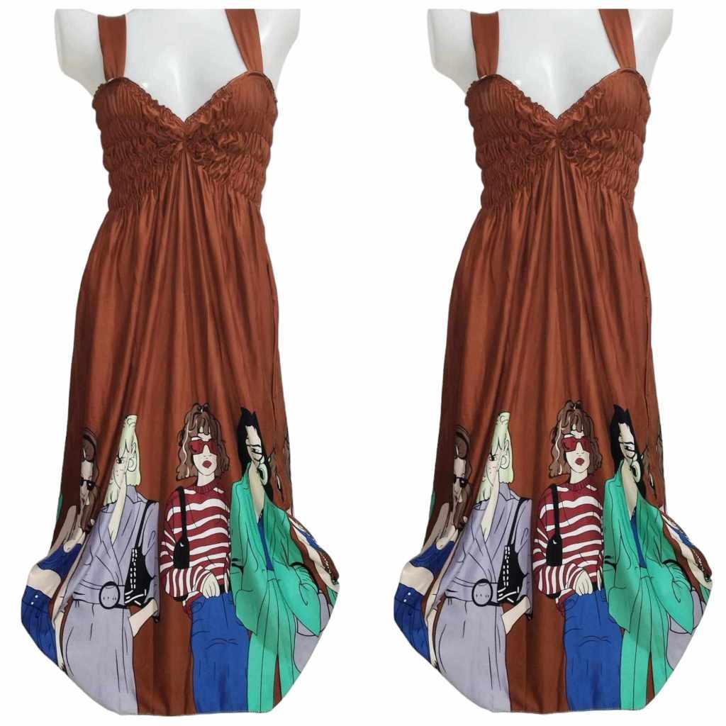 LONG CLEAVAGE DRESS/MATERNITY DRESS/DASTER PAMBAHAY/LONG SMOCKED DRESS ...