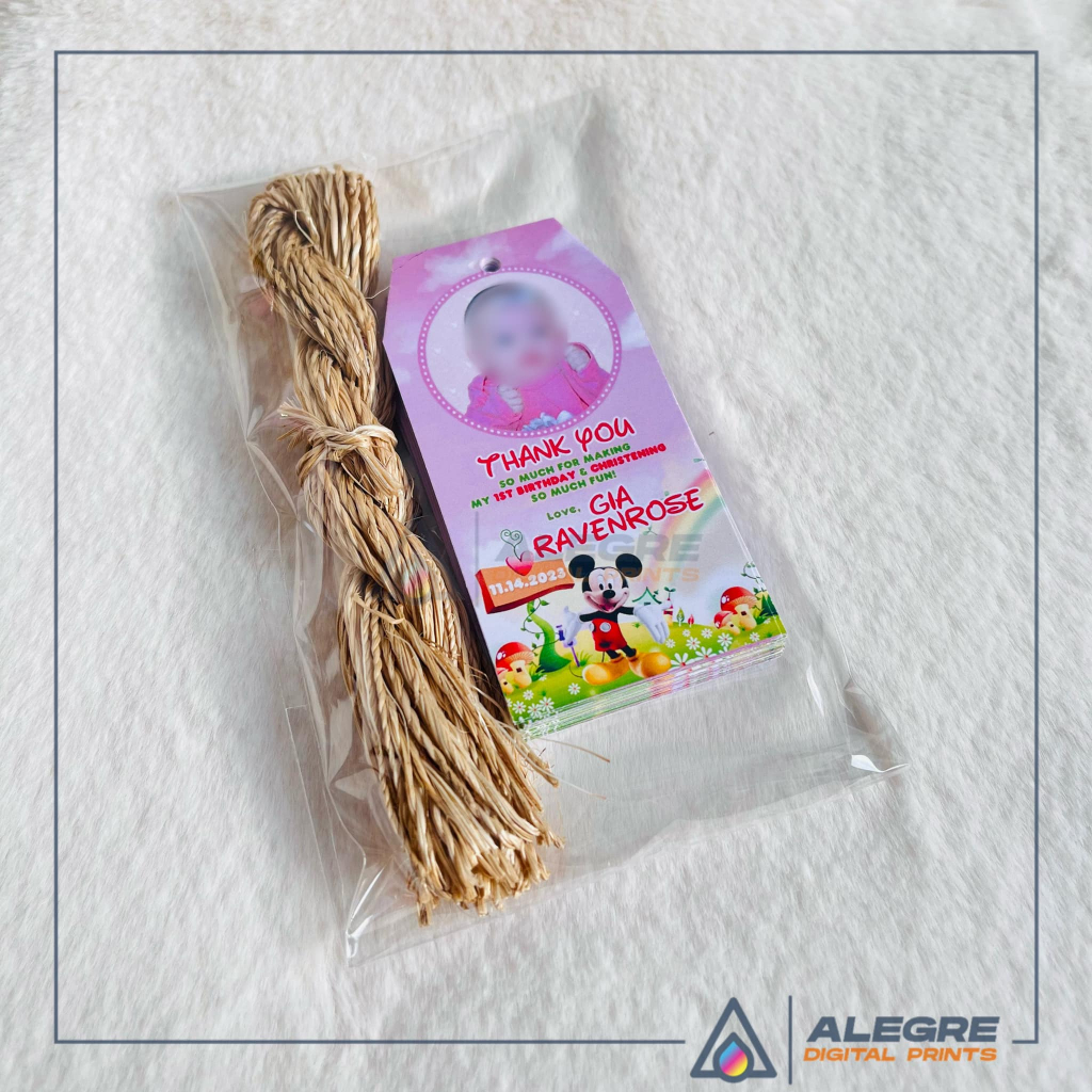 Customized Thank You Tags | Cartoons Theme | Shopee Philippines