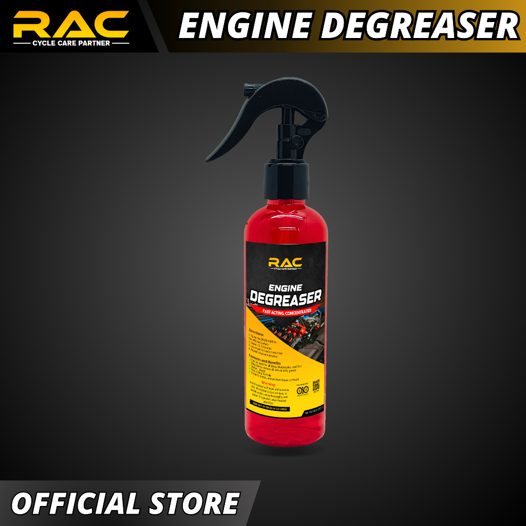 RAC Engine Degreaser / Engine Cleaner / Grease Remover 250ml | Shopee ...