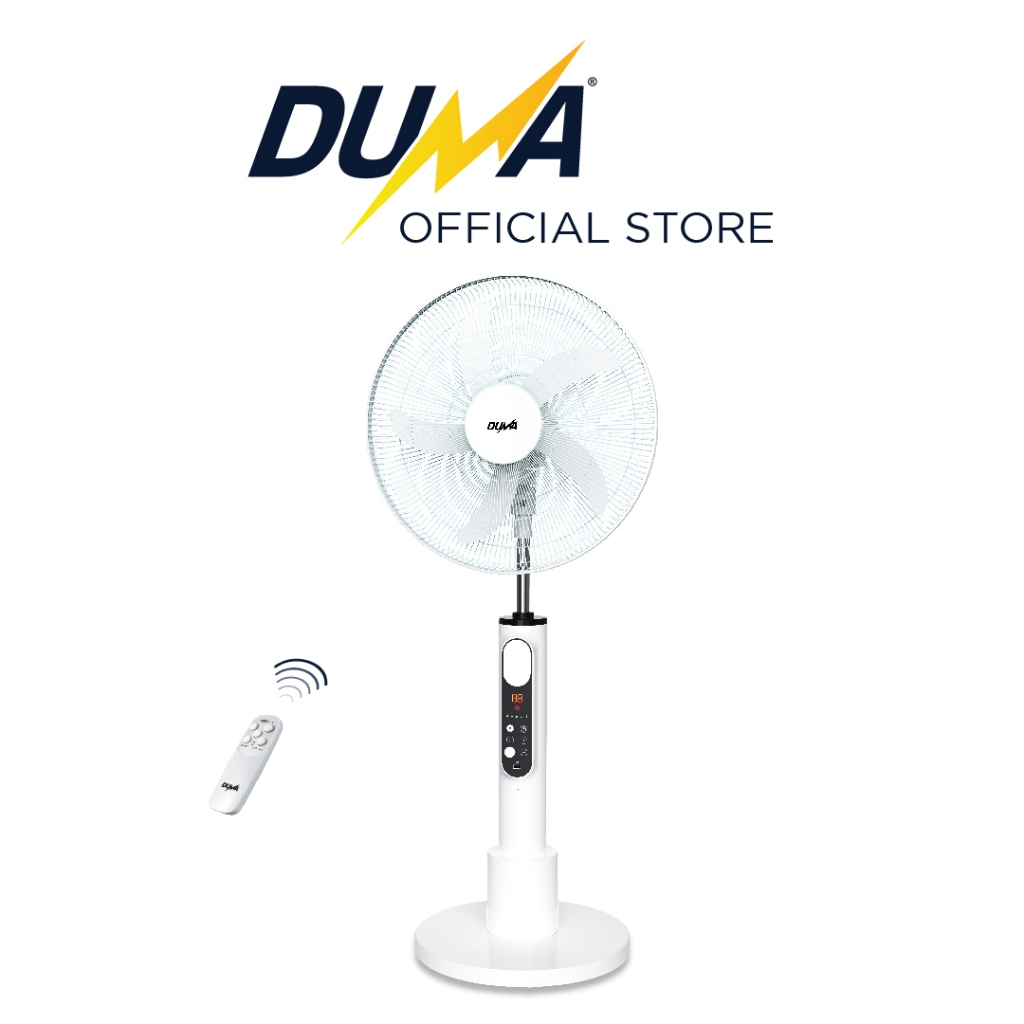 DUMA RECHARGEABLE FAN 18 INCH 12 PHASE USB NIGHT LIGHT LED HOME BEDROOM ...