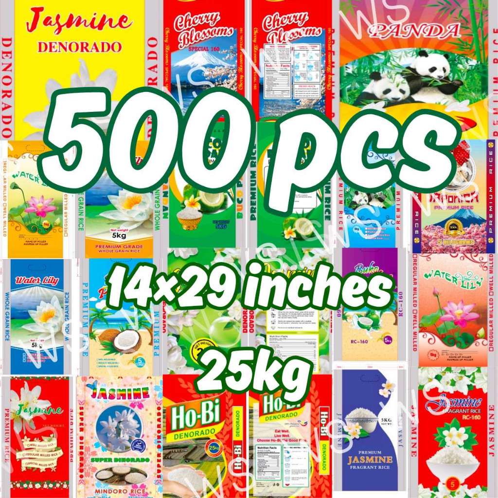SAKO LANG, WALANG BIGAS - (500PCS) 25KG DOUBLE LAMINATED SAKO BIGAS ...