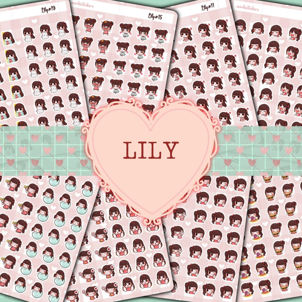 CUTIE LILY CHIBIS - LITTLE GIRL SERIES PLANNER STICKERS | Shopee ...