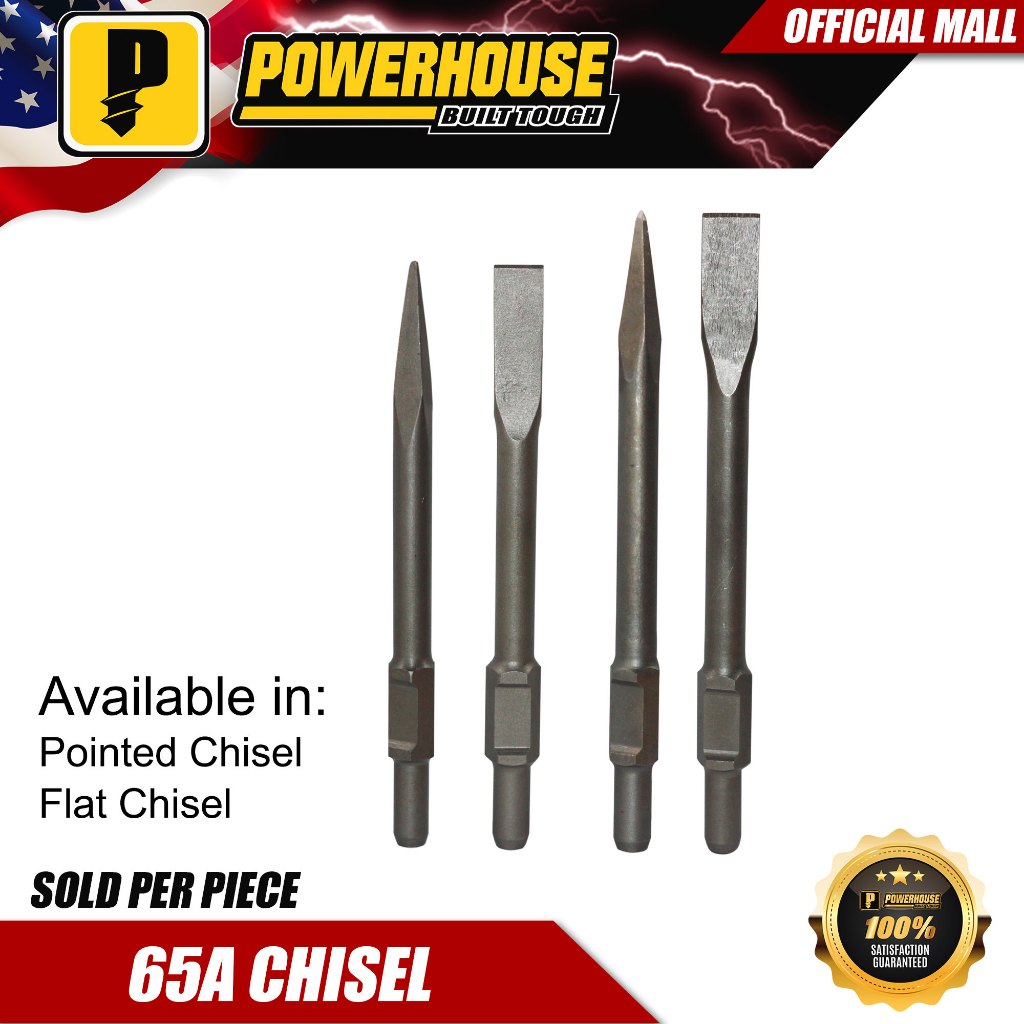 Powerhouse 65A Drill bit Chisel For Electric Demolition Hammer Concrete ...