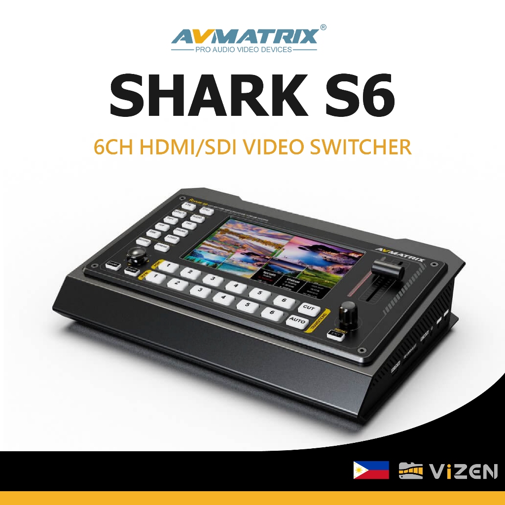 AVMATRIX SHARK S6 6CH HDMI/SDI VIDEO SWITCHER | Shopee Philippines