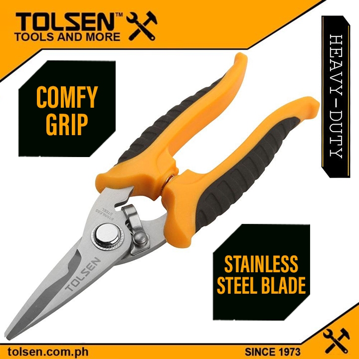 Tolsen Multi-Purpose Scissors (180mm,7") 30042 | Shopee Philippines