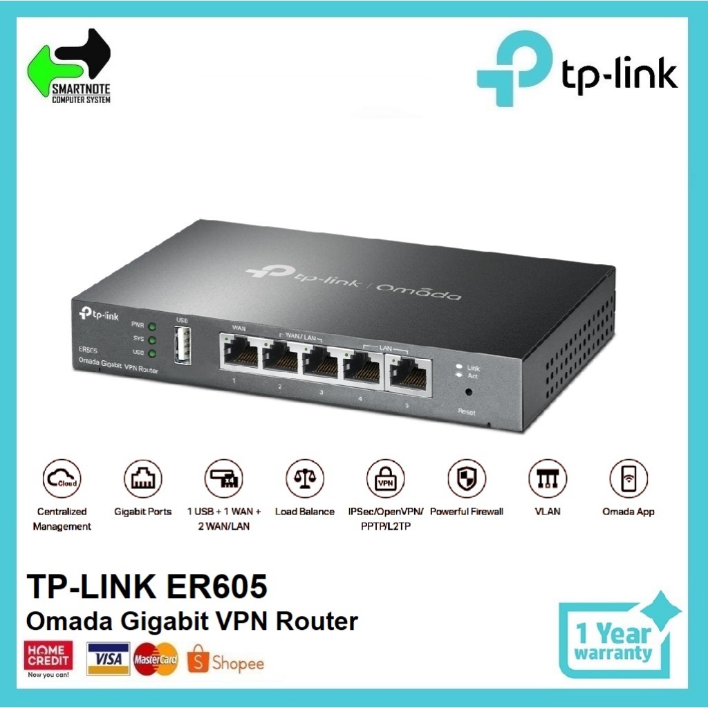 TP-Link ER605 Omada Gigabit VPN Router | Shopee Philippines
