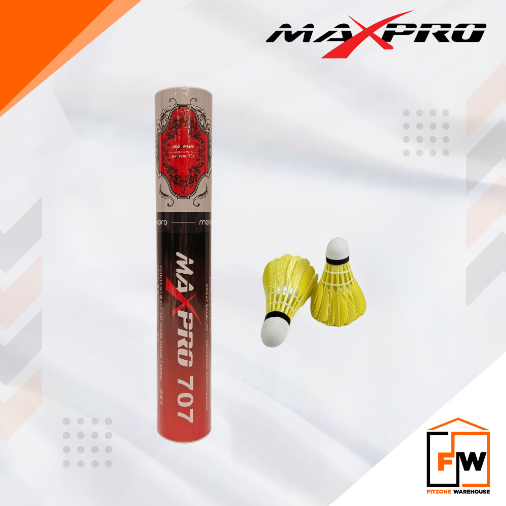 Maxpro 707 Badminton Feather Shuttlecock 1 dozen | Shopee Philippines
