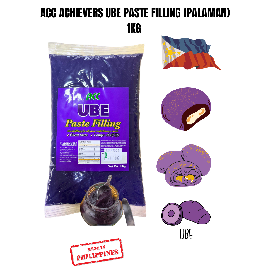 1kg Achievers Ube Paste Palaman/Filling Ube Halaya Halo-Halo CLEARANCE ...