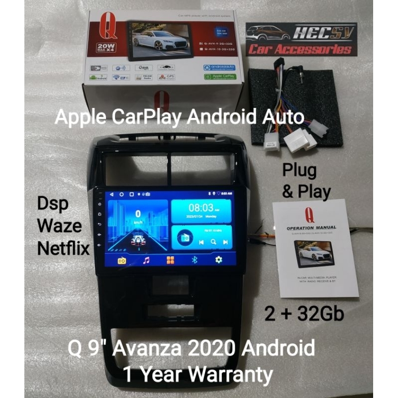 2020 Avanza Android 9" Head Unit Apple CarPlay Android Auto 2021 2022 ...