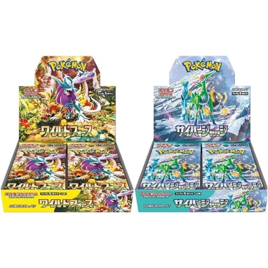 Shrink Wrap Wild Force & Cyber Judge Japanese Pokemon Card Booster BOX ...