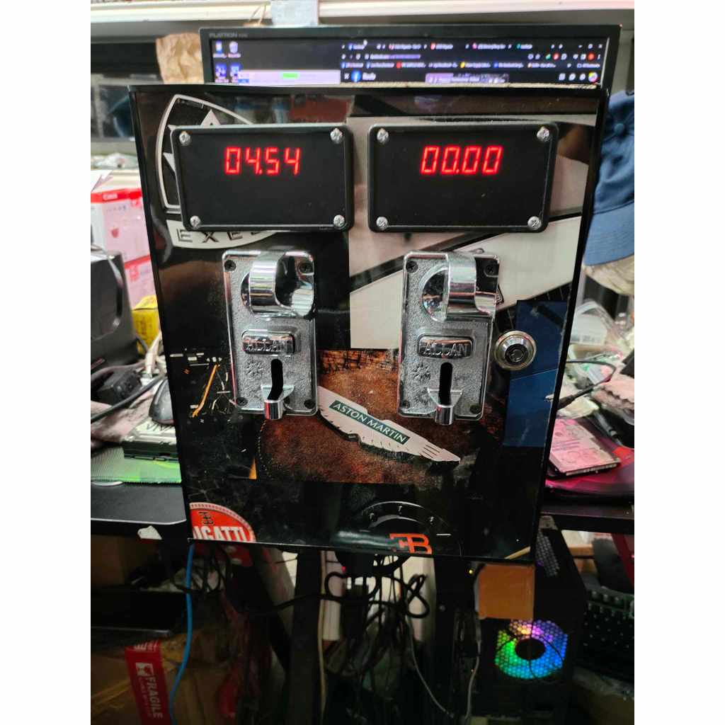 PISONET UNIVERSAL DUAL COIN BOX NEW TIMER 1,5,10,20 COINS ACCEPTED ...