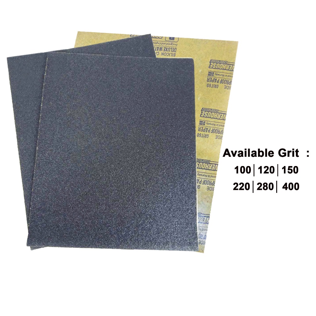 POWERHOUSE Sand Paper Sandpaper Waterproof Silicon Carbide TFM | Shopee ...