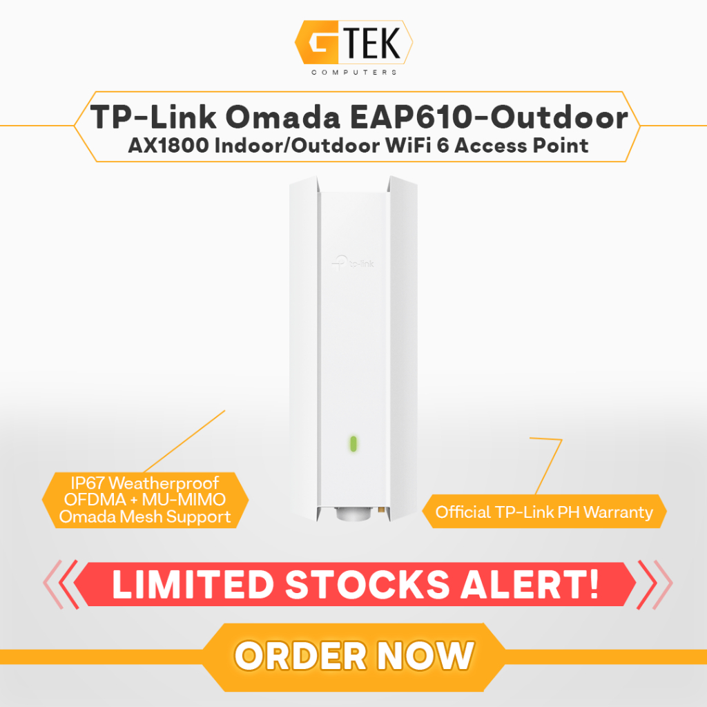 TP-Link Omada EAP610-Outdoor AX1800 Indoor/Outdoor WiFi 6 Access Point ...