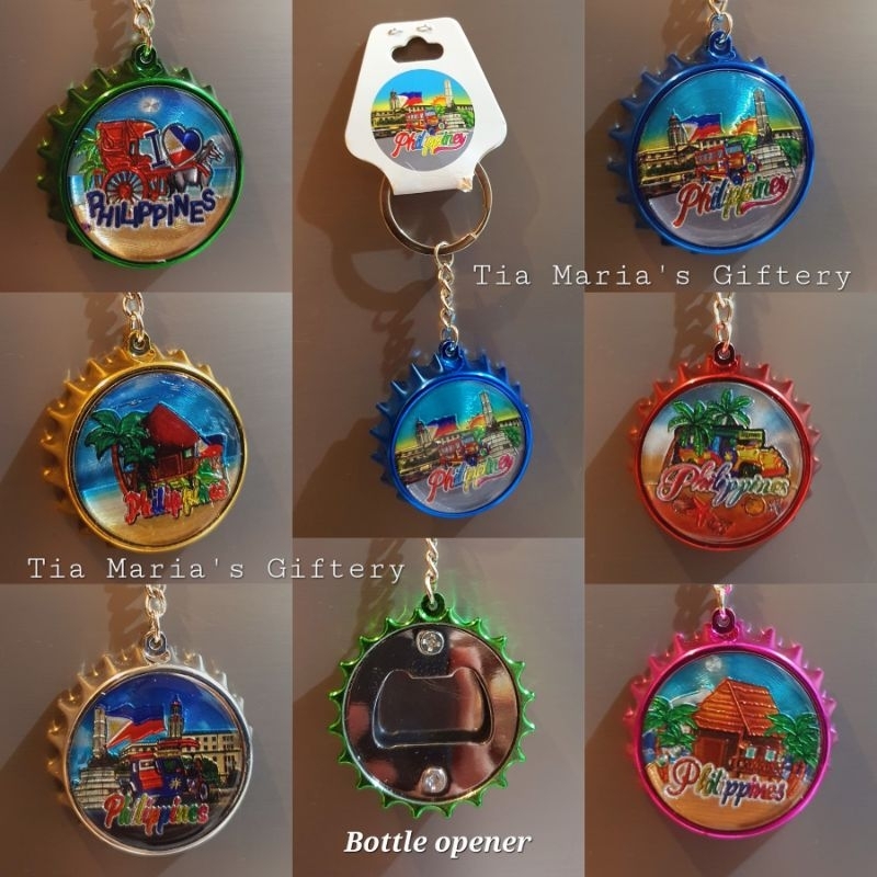 Philippine Icons Keychains (Bottle Opener at the back) | Shopee Philippines