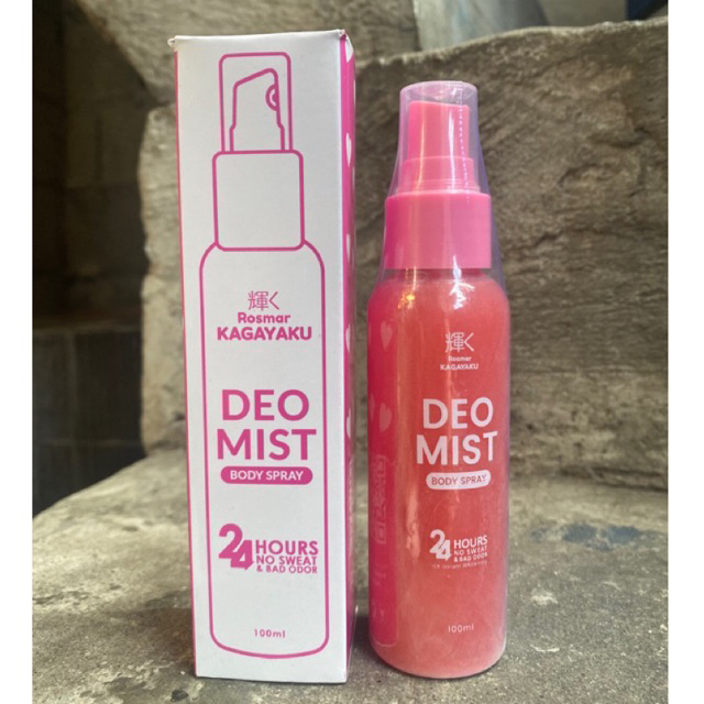 Rosmar PINK PACKAGING Kagayaku Deo Mist Body Spray 24hrs No Sweat ...