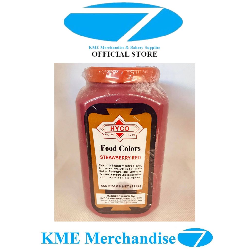 Hyco Strawberry Red Food Color (454grams) | Shopee Philippines