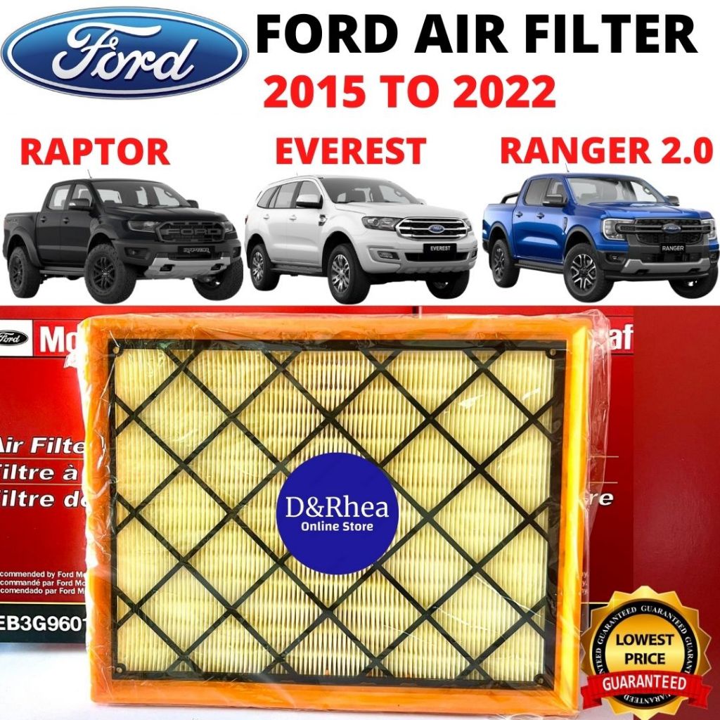 FORD AIR FILTER FORD RANGER 2.0 BI-TURBO 2019-202 , FORD RAPTOR, FORD ...