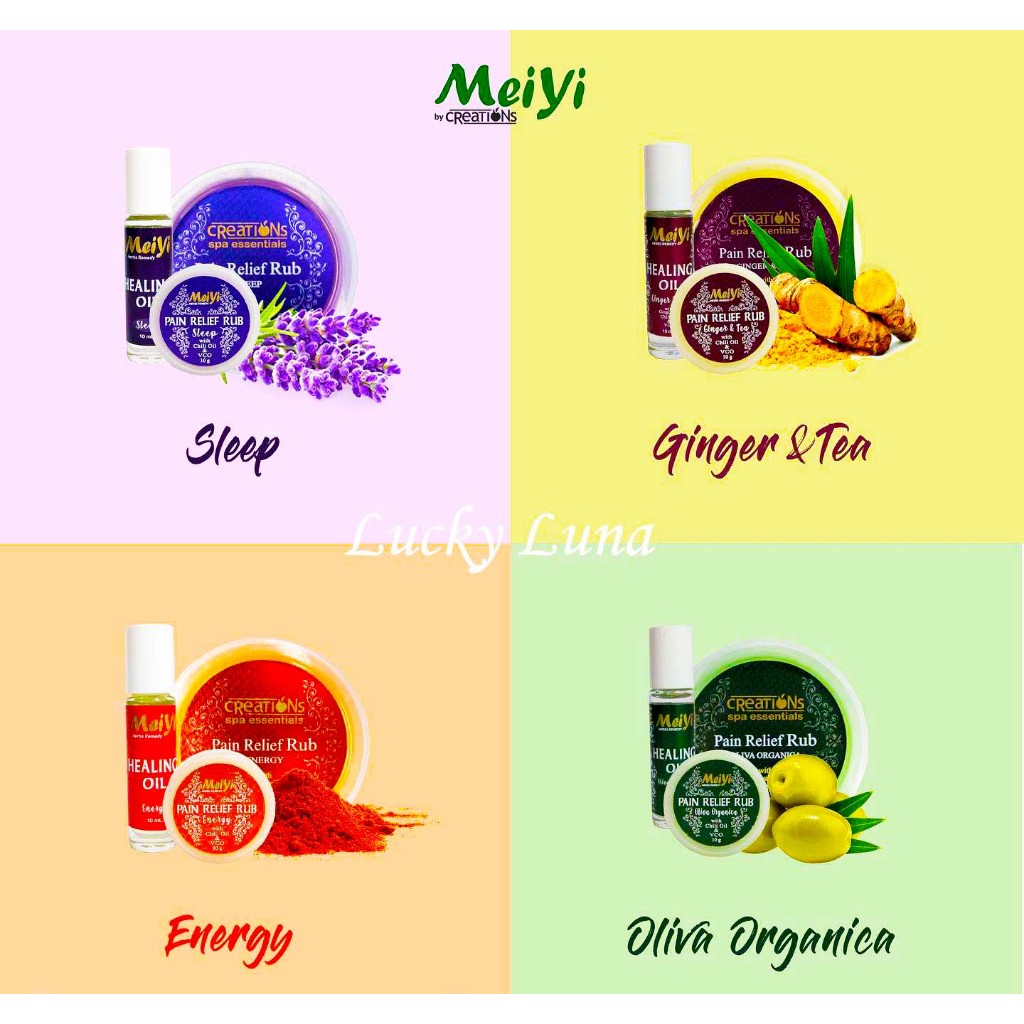 CREATIONS PAIN RELIEF RUB and RUB OIL ROLL-ON (SET of 3) | Shopee ...