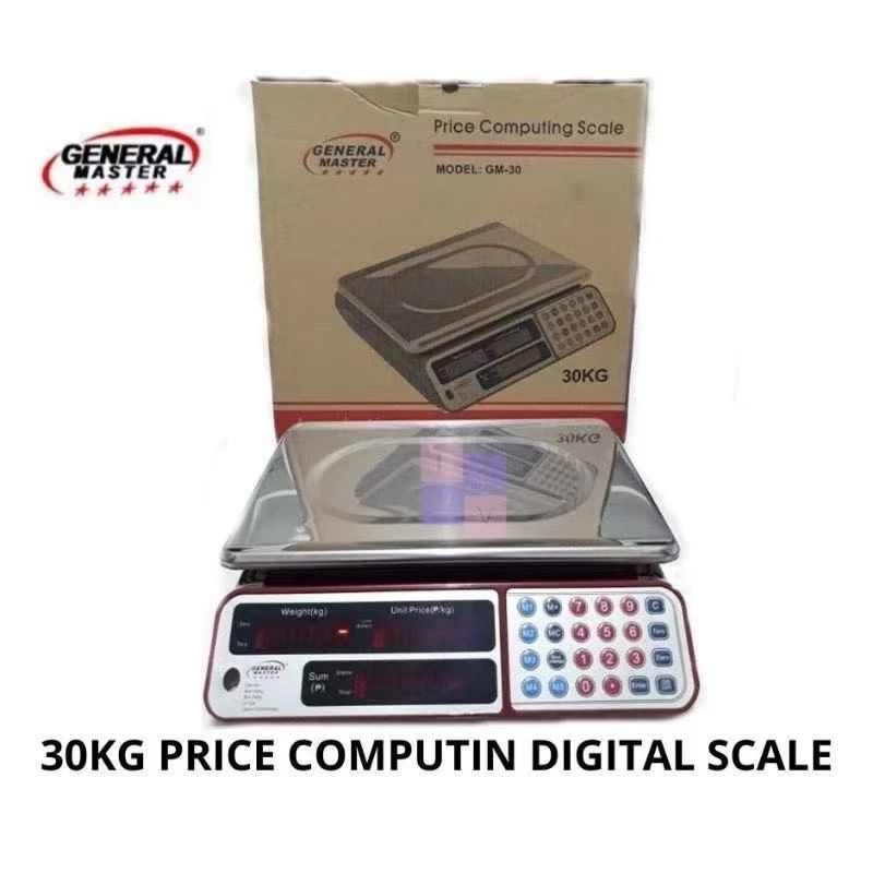 General Master Digital Scale Price Computing 30kg /15kg /10kg Size 40CM ...