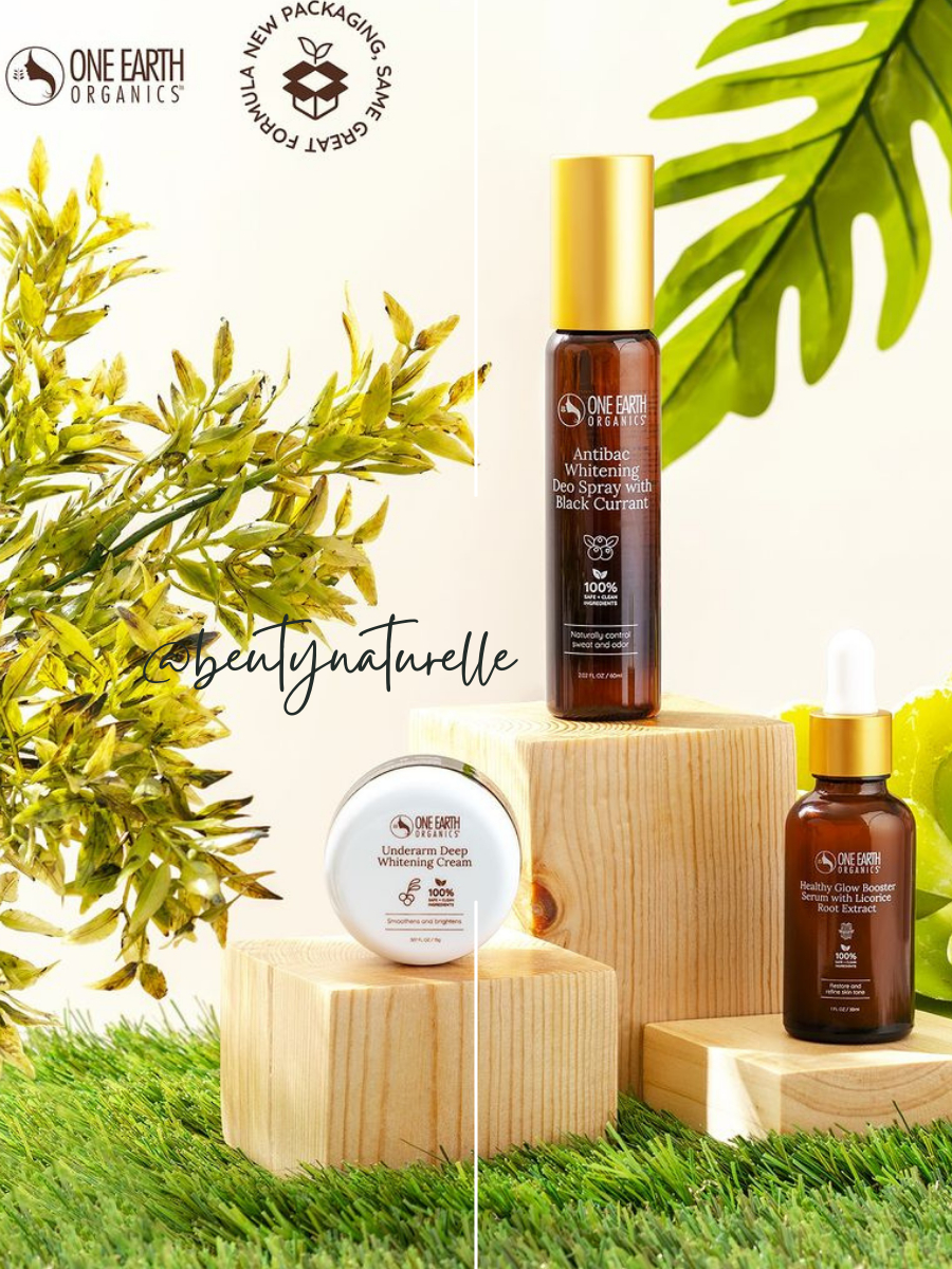One-Earth Organics Underarm Therapy Whitening Set(deo-spray,serum,cream ...