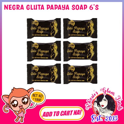 Negra Gluta Papaya Soap 1pack(6pcs) | Shopee Philippines