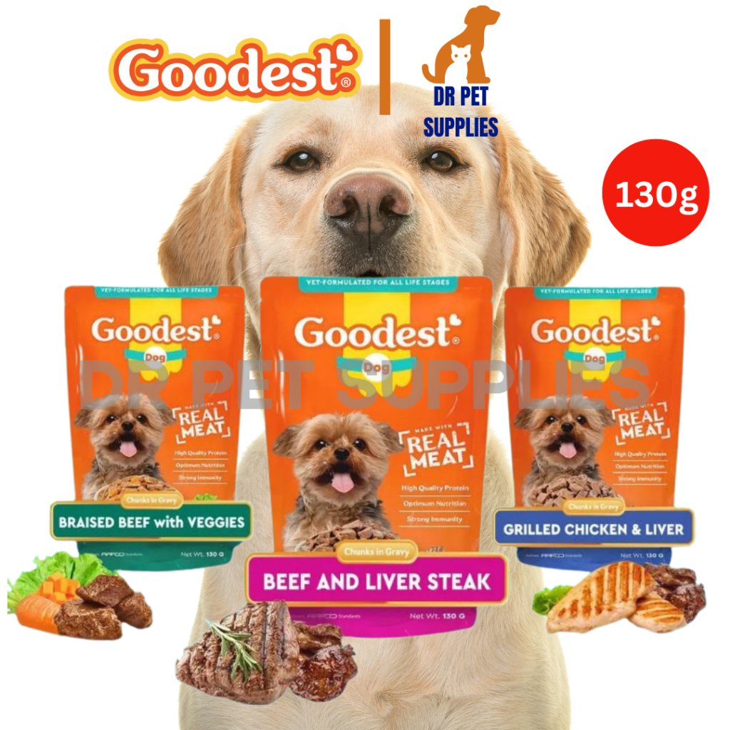 Goodest Dog Wet Dog Food Pouch 130g All Life Stages Pet Essentials ...