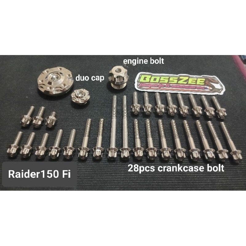 RAIDER150 Fi CNC crankcase bolt • duo cap • engine bolt | Shopee ...